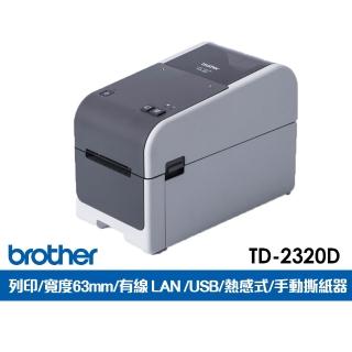 【brother】官方直營 TD-2320D 高解析度商用桌上型標籤列印機(不適用MAC系統/適用於醫療、零售、倉儲)-momo購物網 - 好評推薦 - 2025年11月