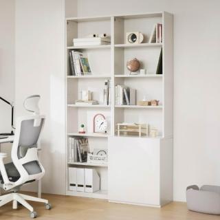 【iloom 怡倫家居】NEWT 600型下方門板六層書櫃(書架 兒童書架 置物書架 書櫃 收納櫃 置物櫃 六層櫃)-momo購物網