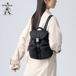 【PORTER INTERNATIONAL】半圓美學SEMI後背包-S(黑)-momo購物網