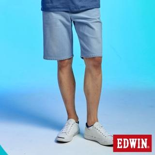 【EDWIN】男裝 JERSEYS 迦績 冰河玉寬鬆牛仔短褲(漂淺藍)-momo購物網 - 好評推薦 - 2025年12月