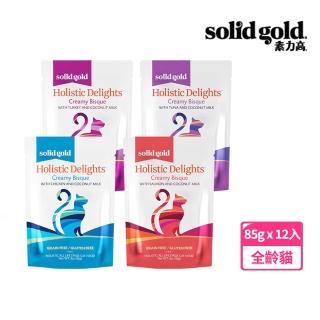 【Solid gold 素力高】無穀貓咪主食餐包 85g*12包/盒(素力高貓咪餐包 貓咪主食 貓咪濃湯餐包 貓咪罐頭)-momo購物網 - 好評推薦 - 2025年12月