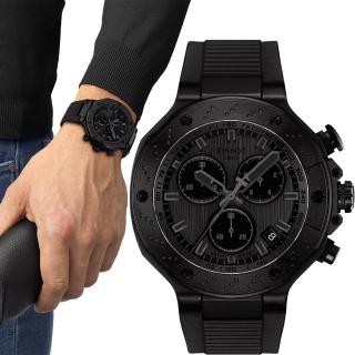 【TISSOT 天梭】T-RACE CHRONOGRAPH 競速系列計時錶-45mm 男錶 畢業 禮物(T1414173706100 ...