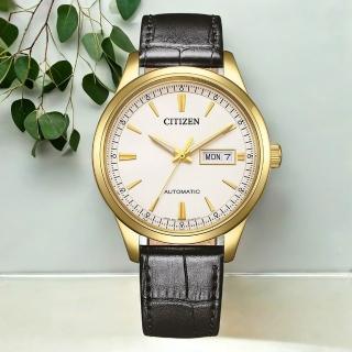 【CITIZEN 星辰】限量 復古時尚大三針機械錶-40mm 男錶 畢業 禮物(NY4059-09A)-momo購物網 - 好評推薦 ...