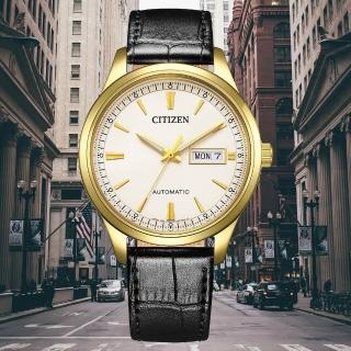 【CITIZEN 星辰】Mechanical 簡約都市時尚機械男錶-白x黑/40mm 雙12限定(NY4059-09A)-momo購物網 ...