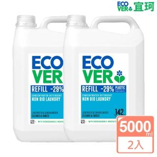 【ECOVER 宜珂】Non Bio親膚低敏濃縮洗衣精-薰衣草&檀香木(5000mlx2)-momo購物網 - 好評推薦 - 2025年11月