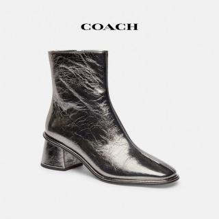 【COACH】蔻馳官方直營 GIGI短靴-無煙煤色(CX016)-momo購物網