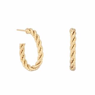 【Luciano Milano】浪漫花圈 耳環(純銀)-momo購物網 - 好評推薦 - 2025年12月