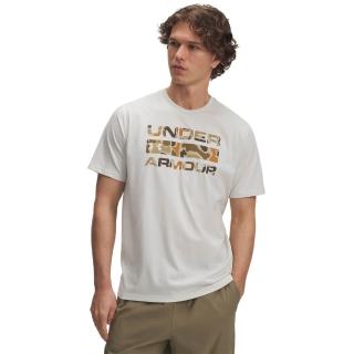 【UNDER ARMOUR】UA 男 STACKED LOGO FILL 短袖T-Shirt_1361903-112(灰白色)-momo購物網