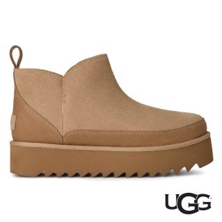 【UGG】女鞋 雪靴 厚底靴 真皮 Alina Ultra Mini Platform沙色 UG1166753SAN-momo購物網 - 好評 ...