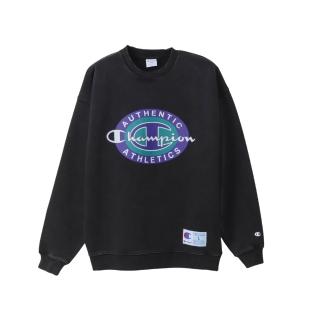【Champion】官方直營-男款-寬版大C印花長袖大學T-黑色(C3-C014-090日規)-momo購物網 - 好評推薦 - 2026年4月