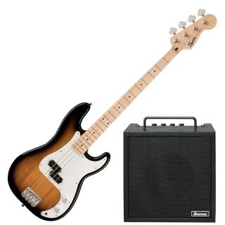 【Fender Squier】Sonic Bass WPG MN 2TS 電貝斯套裝組-附贈貝斯音箱及五好禮/經典漸層/原廠公司貨(套裝組 ...