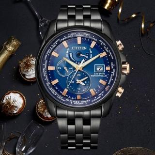 【CITIZEN 星辰】彭政閔台灣週年限量光動能全球電波腕錶 43mm聖誕節禮物現貨(AT9126-82L)-momo購物網 - 好評推薦 ...