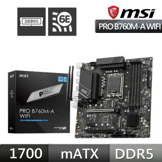 【MSI 微星】PRO B760M-A WIFI 主機板+羅技 M240 無線靜音藍牙滑鼠-momo購物網 - 好評推薦 - 2026年5月