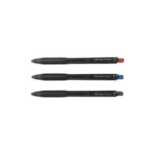 【Faber-Castell】輝柏 極速乾筆0.5mm 10支/盒 紅 藍 黑 642721/642751/642799-momo購物網 ...